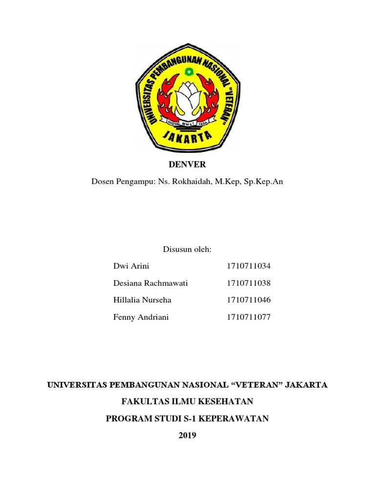 PENILAIAN PERKEMBANGAN ANAK DENGAN DENVER DEVELOPMENT SCREENING TEST ...
