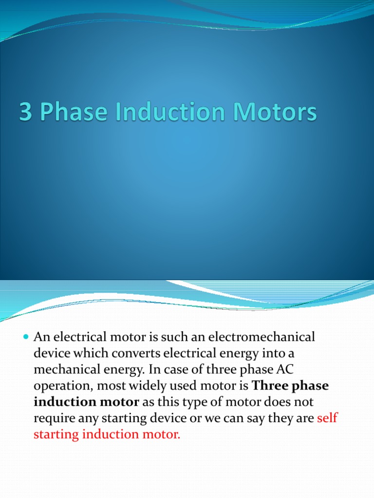 3 Phase Induction Motor Construction | PDF | Electric Motor ...