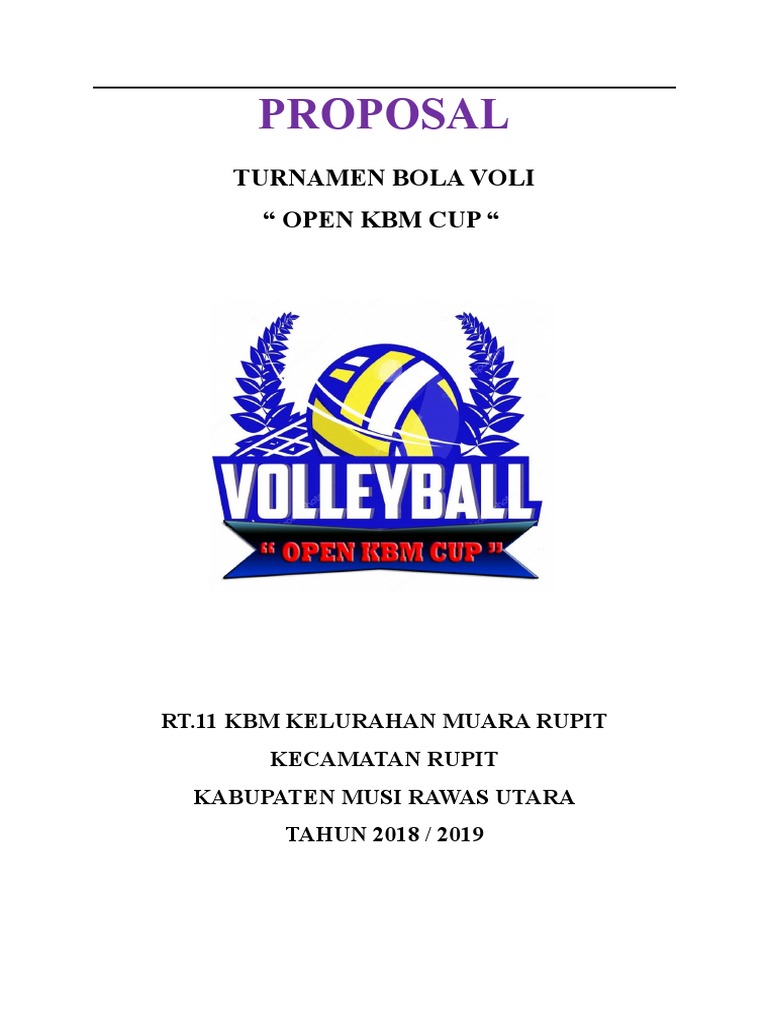 Proposal Bola Volly | PDF