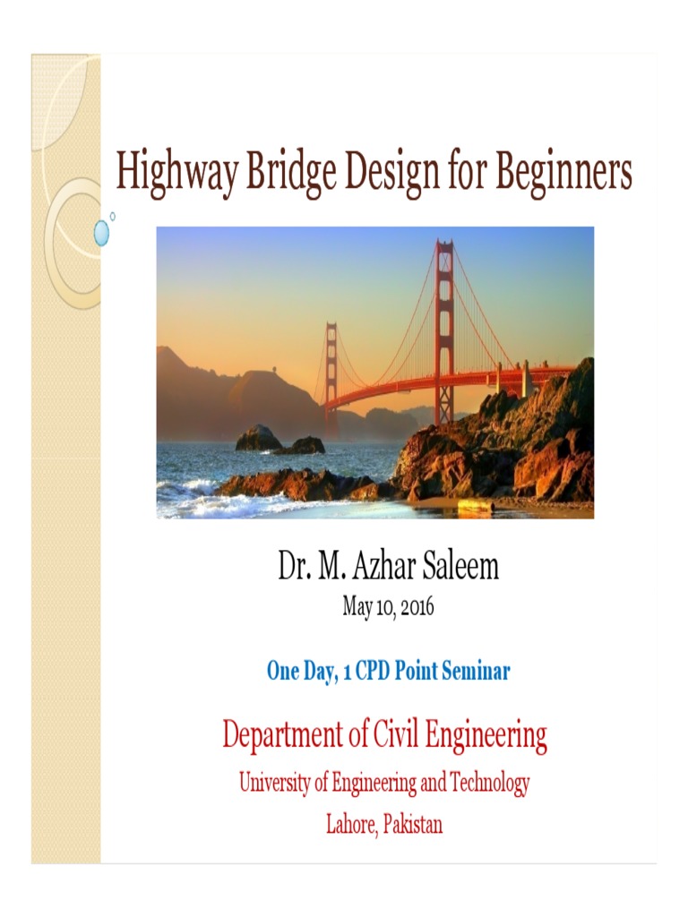 Bridge Design For Beginners PDF | PDF | Structural Load | Strength Of ...