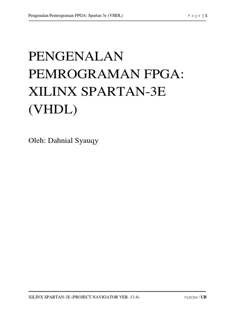 Introduction To Fpga Programming PDF | PDF