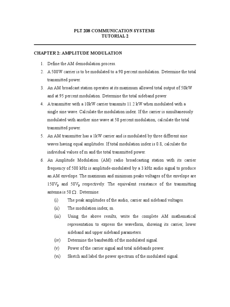 Modulation | PDF | Frequency Modulation | Modulation