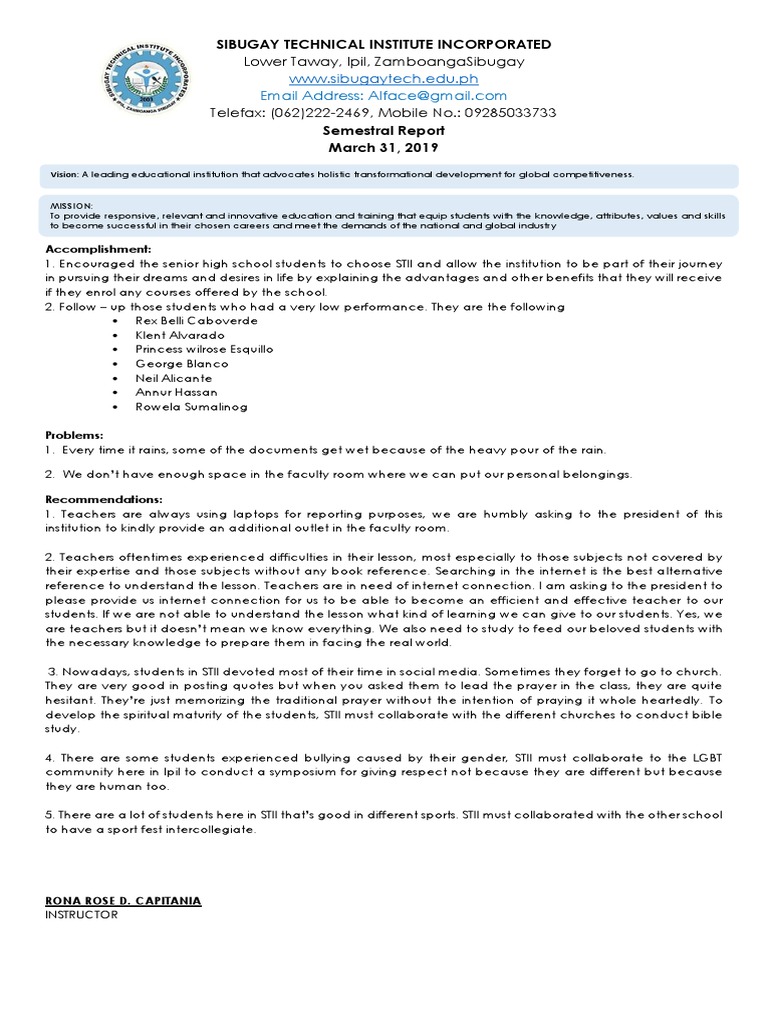 Semestral Report | PDF | Internet | Communication
