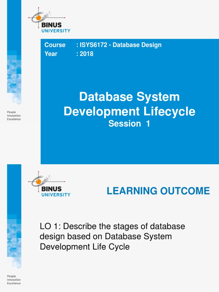 20180720053825D3408 - ISYS6172 - 01 DBSDLC RevGenap1718 | PDF | Conceptual Model | Data Model
