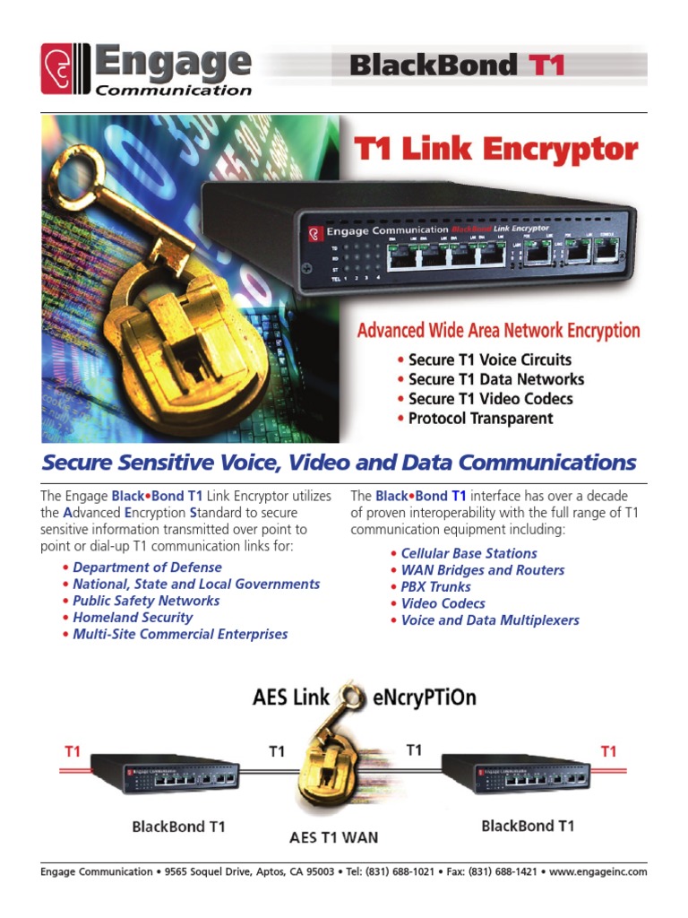 BlackBondT1 Data Sheet | PDF | Encryption | Computer Network