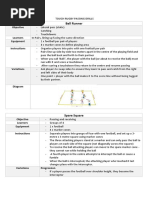 Touch Rugby Tagging Drills Guide | PDF | Anatomical Terms Of Motion ...