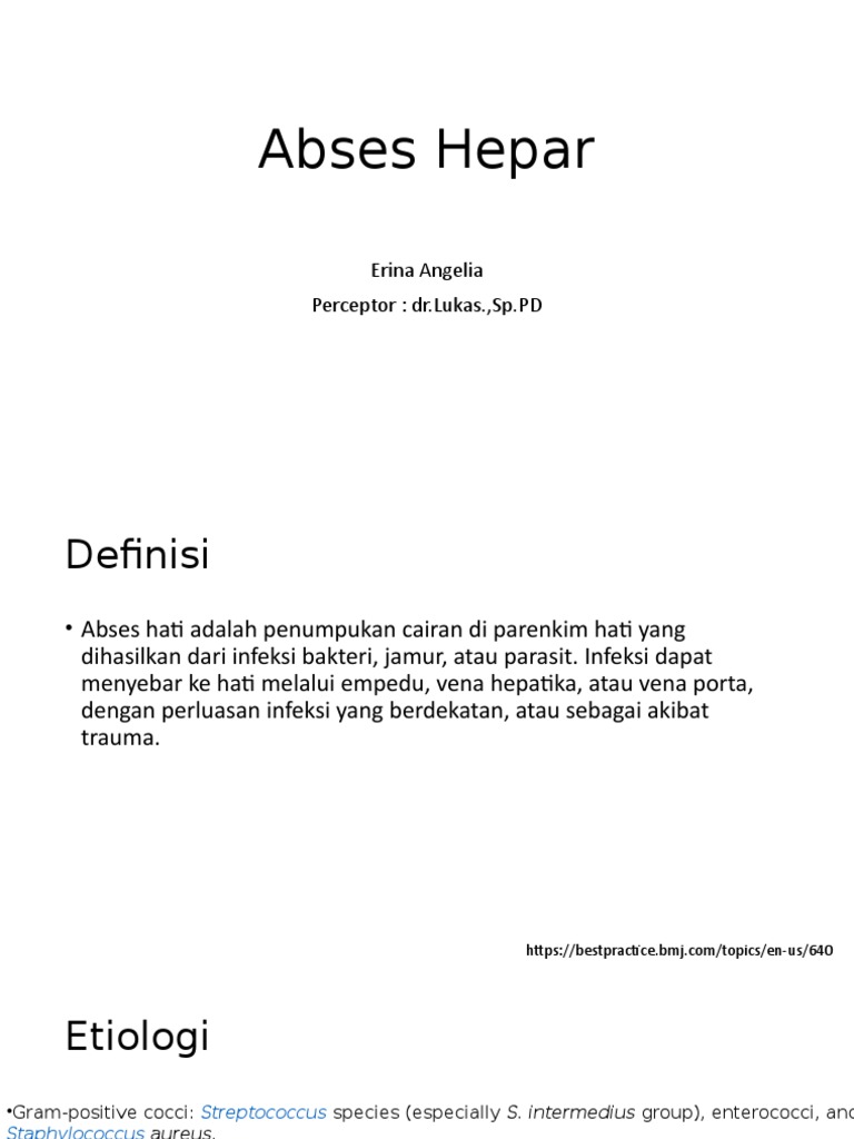Abses Hepar | PDF | Liver | Medical Specialties