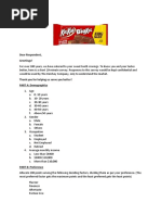 Questionnaire Updated | PDF | Confectionery | Bakery