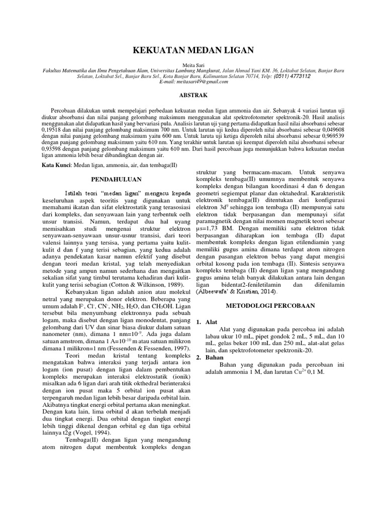 Kekuatan Medan Ligan | PDF