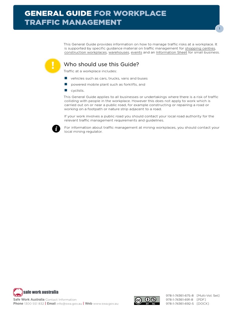 Traffic Management General Guide | PDF | Traffic | Occupational Safety ...