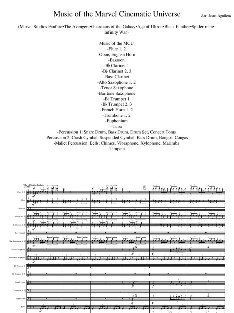 Marvel Cinematic Universe Music Guide | PDF | Musical Instruments ...