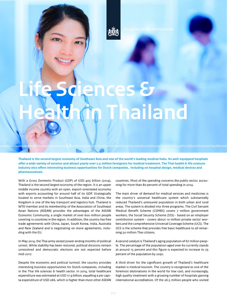 Factsheet Life Sciences & Health in Thailand | PDF | Thailand | Medical ...