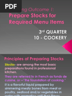 COOKERY 10 Quarter 3 LAS Number 2 | PDF | Stock (Food) | Soup