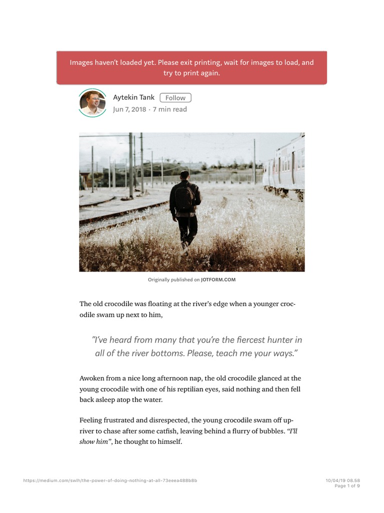 The Power of Doing Nothing at All | Download Free PDF | Business