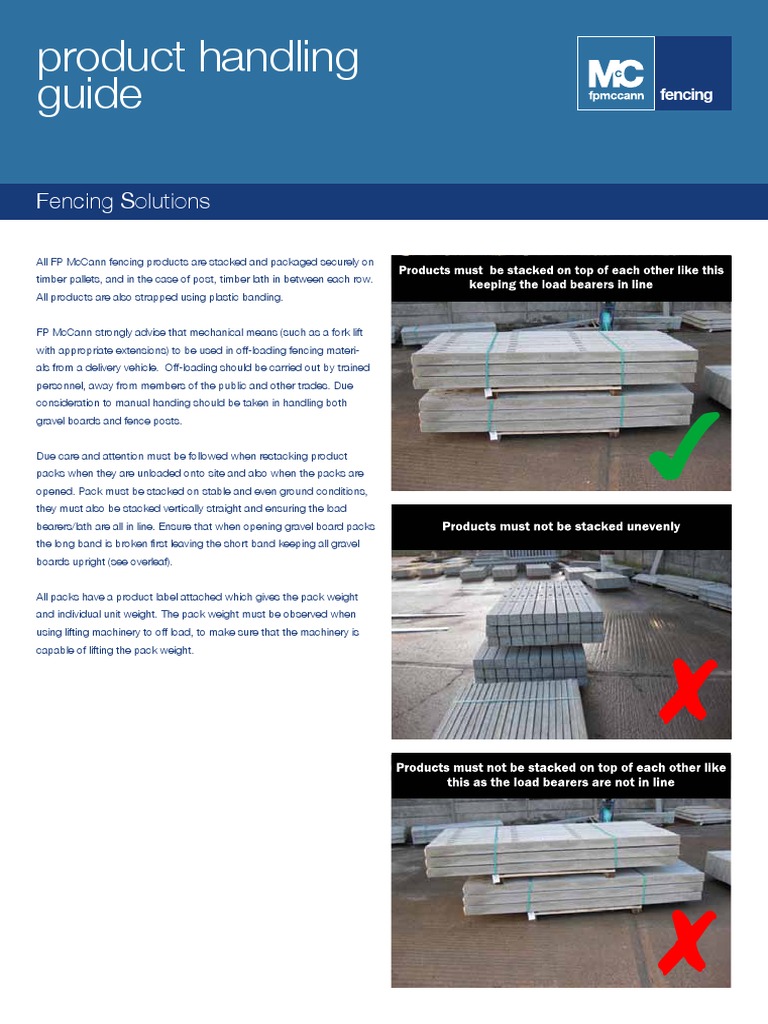 Fencing Product Handling Guide | PDF | Nature