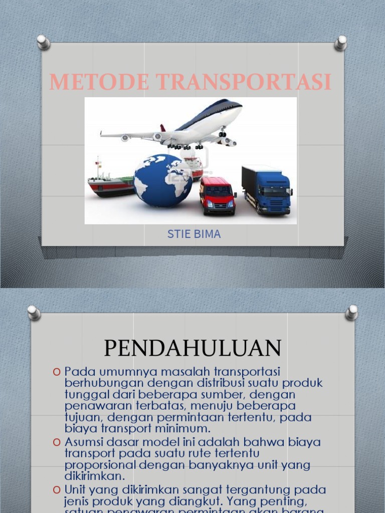 Metode Transportasi dan Biaya Optimal | PDF