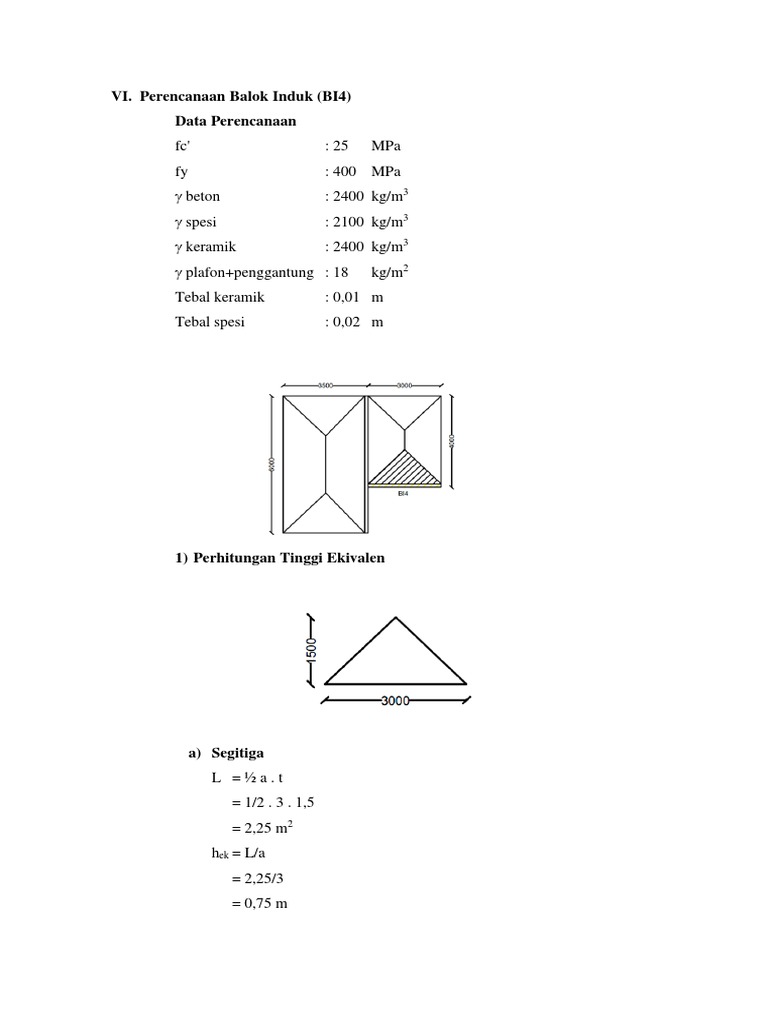 Fc': 25 Mpa Fy: 400 Mpa Γ Beton: 2400 Kg/M Γ Spesi: 2100 Kg/M Γ Keramik ...