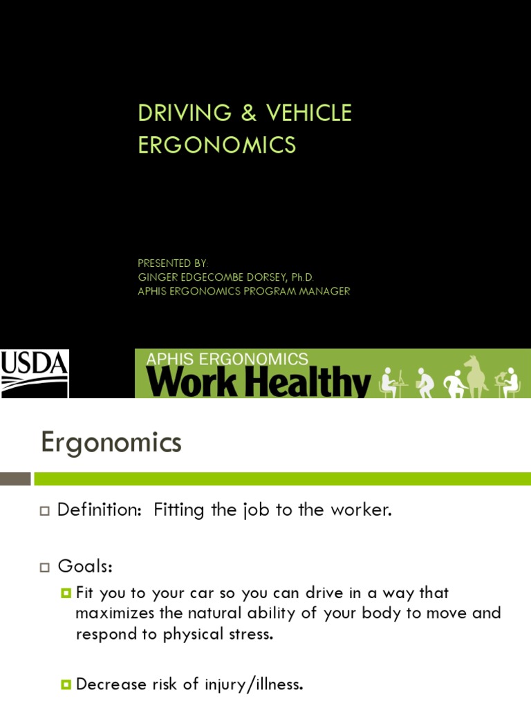 Driving Ergonomics | PDF