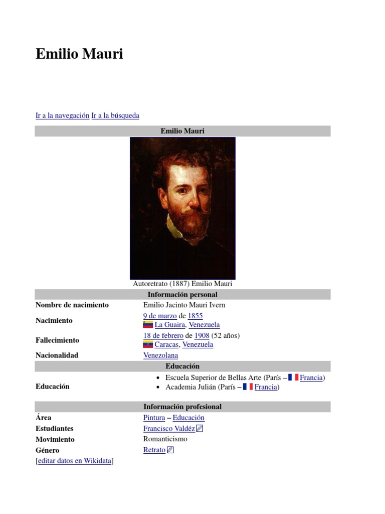 Emilio Mauri | PDF | Venezuela | Pinturas