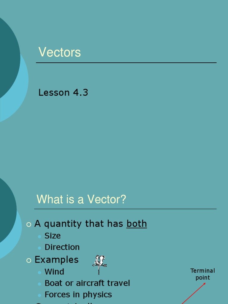 Vectors | PDF | Euclidean Vector | Algebra