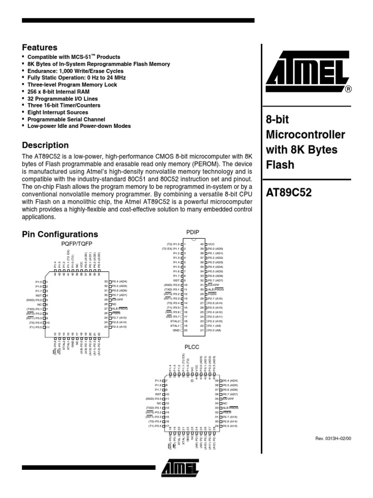 Datasheet Microcontroller PDF | PDF | Flash Memory | Random Access Memory