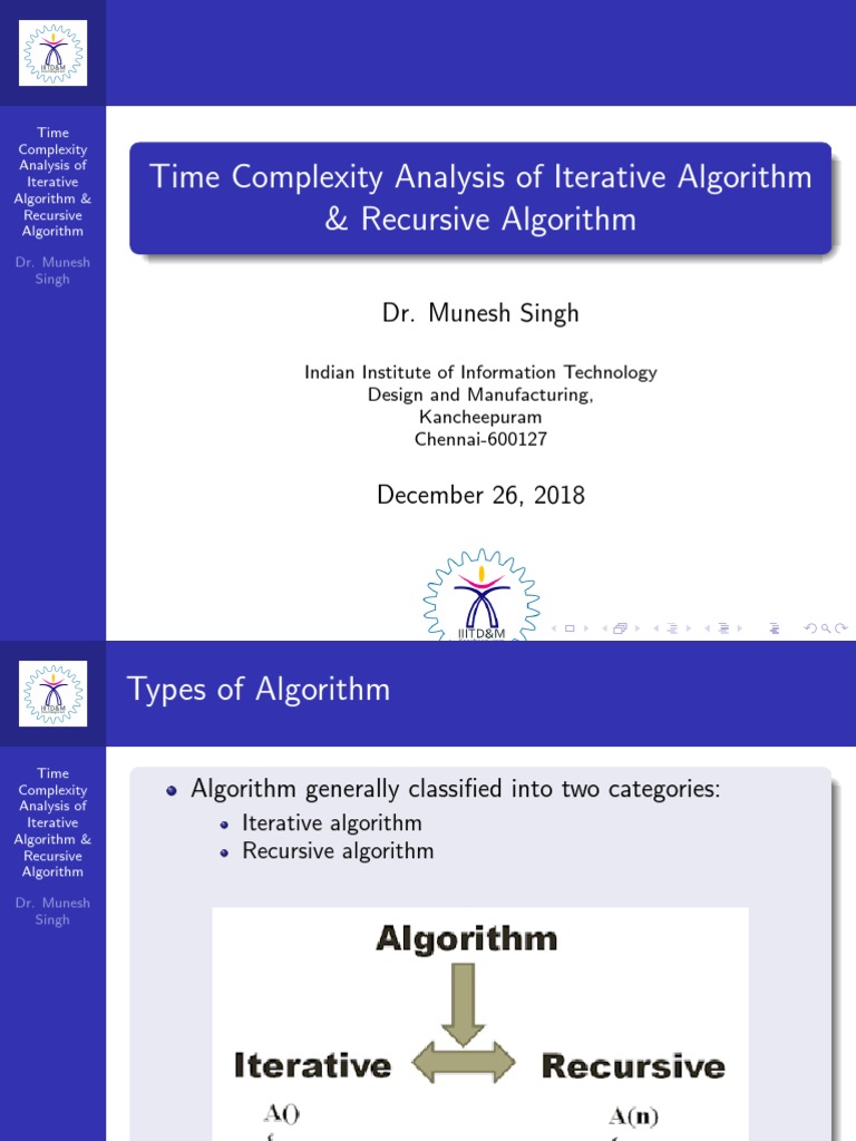 Lecture 1 Pdf Iteration Algorithms