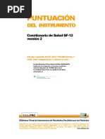 SF12 Cuestionario | PDF | Escala Likert | Cuestionario