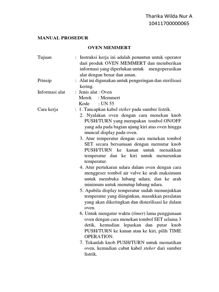 Manual Prosedur K3 | PDF