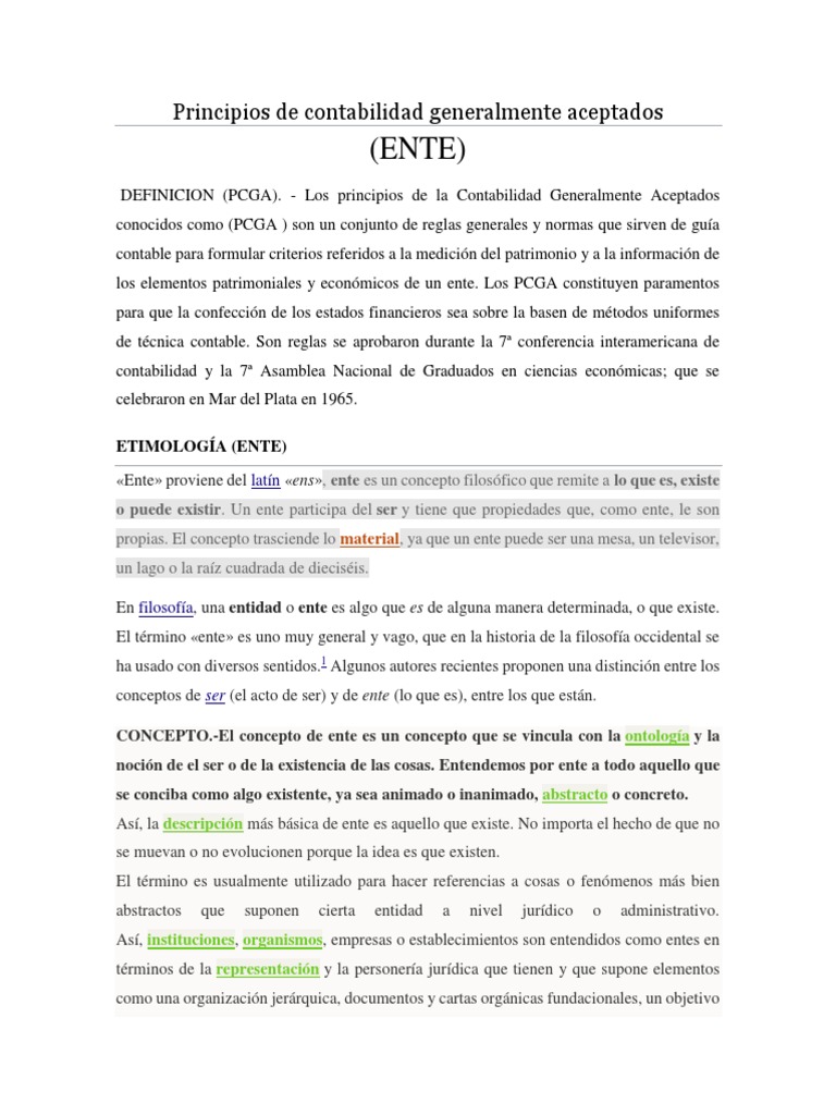 ENTE | PDF | Contabilidad | Propiedad