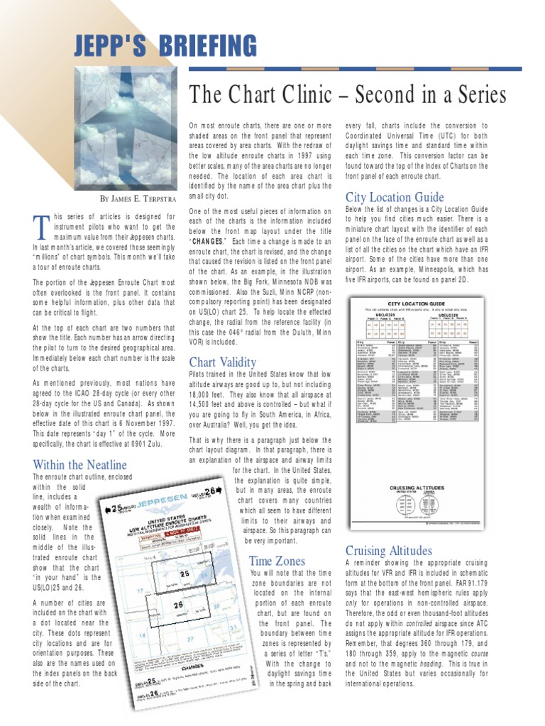 JEPP's Briefing - The Chart Clinic - 2nd - Enroute Charts | PDF ...