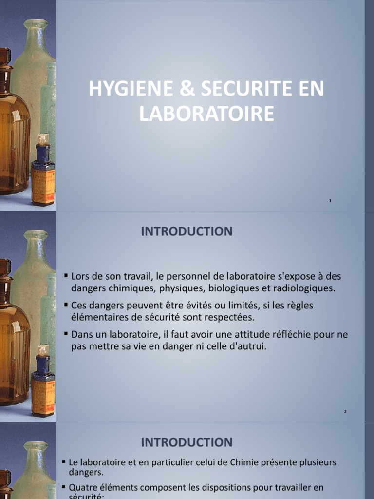 Securite Laboratoire | PDF | Chimie | La nature