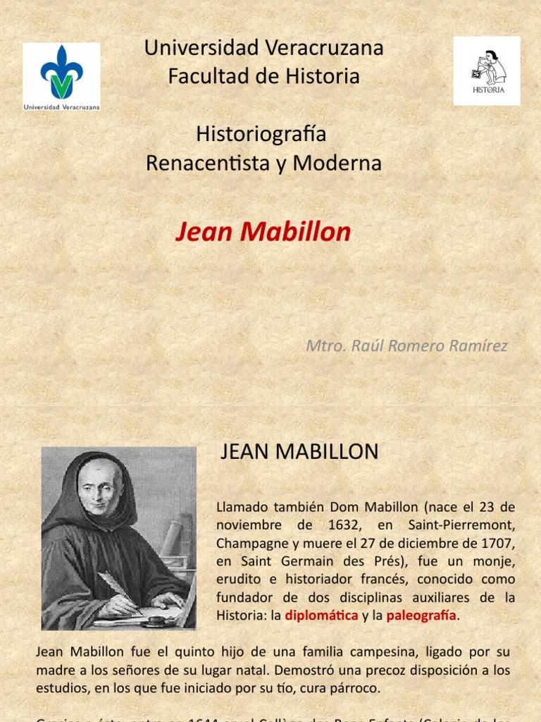 Jean Mabillon y la Diplomática Histórica | PDF | Escritura | Papa