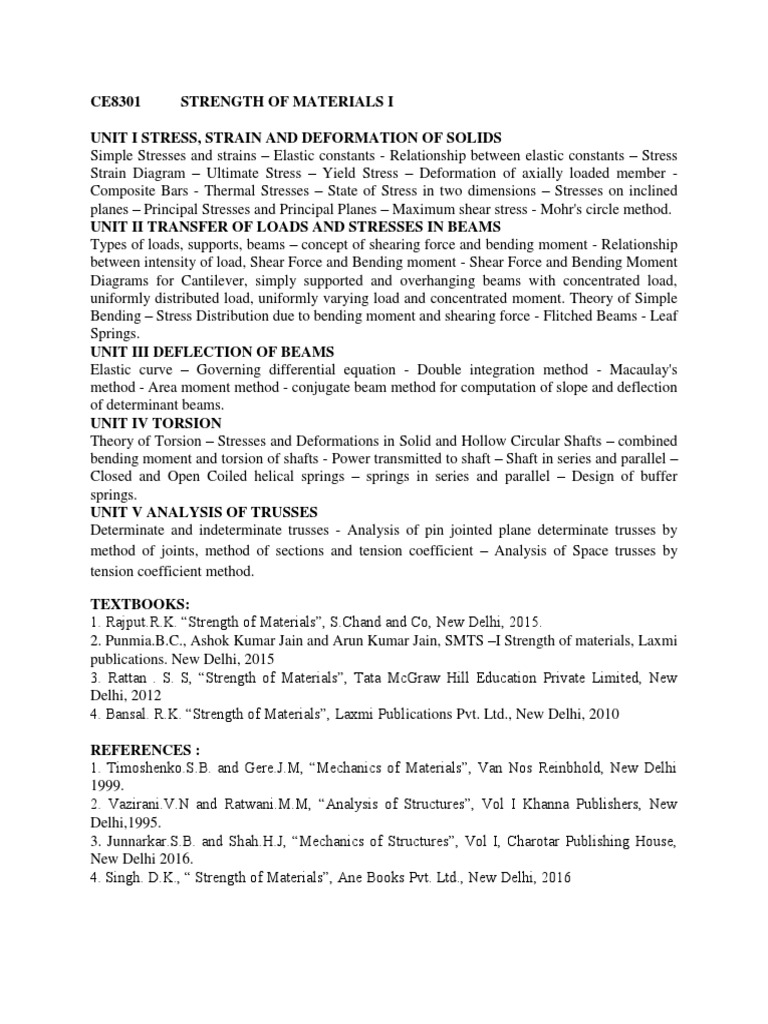 CE8301-SOM-I-By WWW - LearnEngineering.in PDF | PDF | Young's Modulus ...