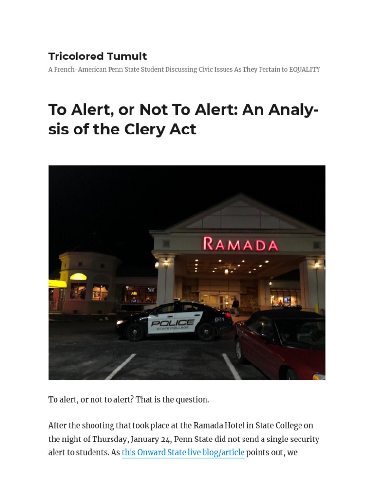 Clery 6 | PDF | Crime & Violence | Crime Thriller