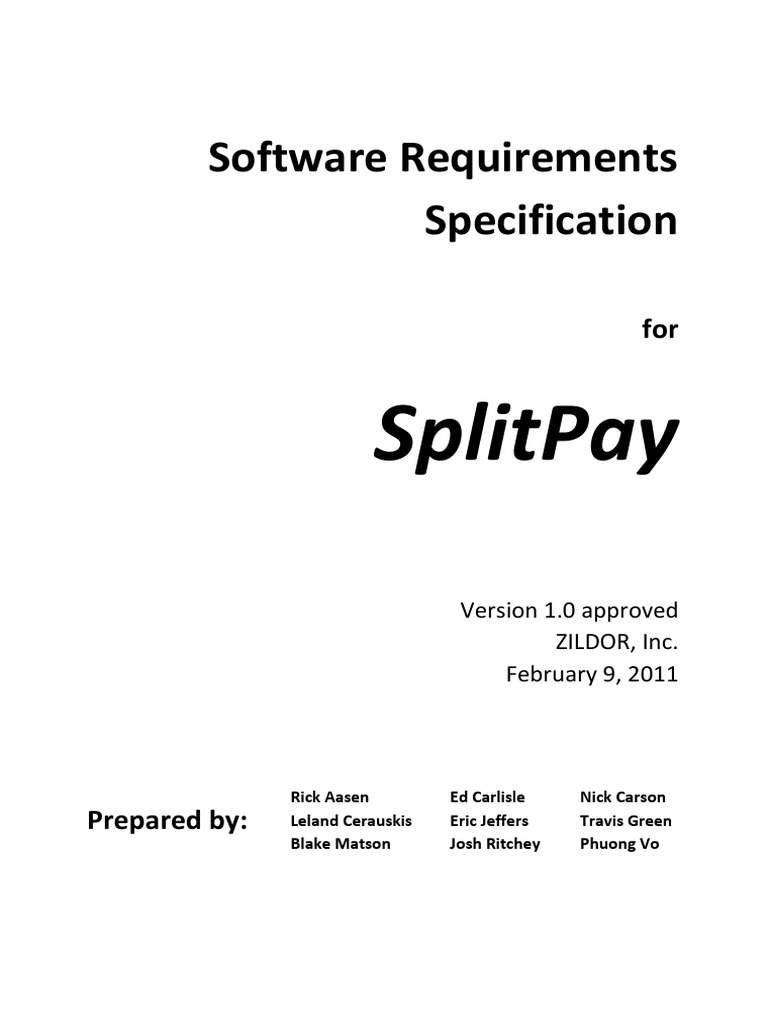 SRS Pitpay | PDF