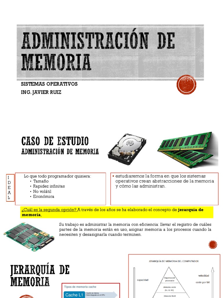 Administración de Memoria PDF | Descargar gratis PDF | Almacenamiento ...