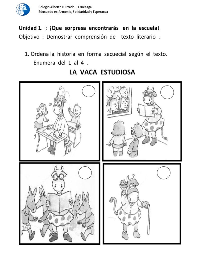 Guia Secuencia La Vaca Estudiosa | PDF