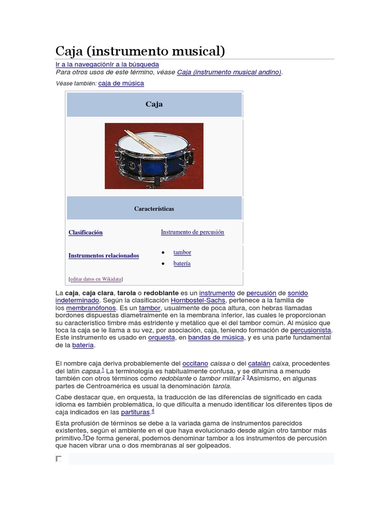 Explorando el instrumento musical de la caja: sus características ...
