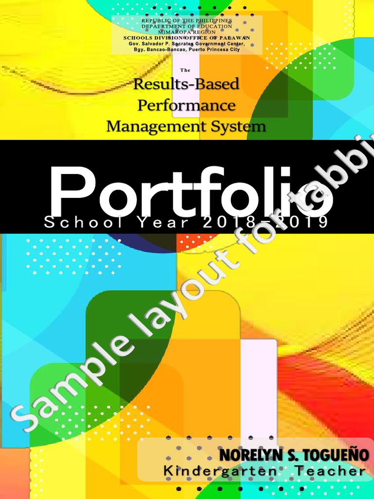 Portfolio: Results-Based Performance Management System | PDF | Lesson ...