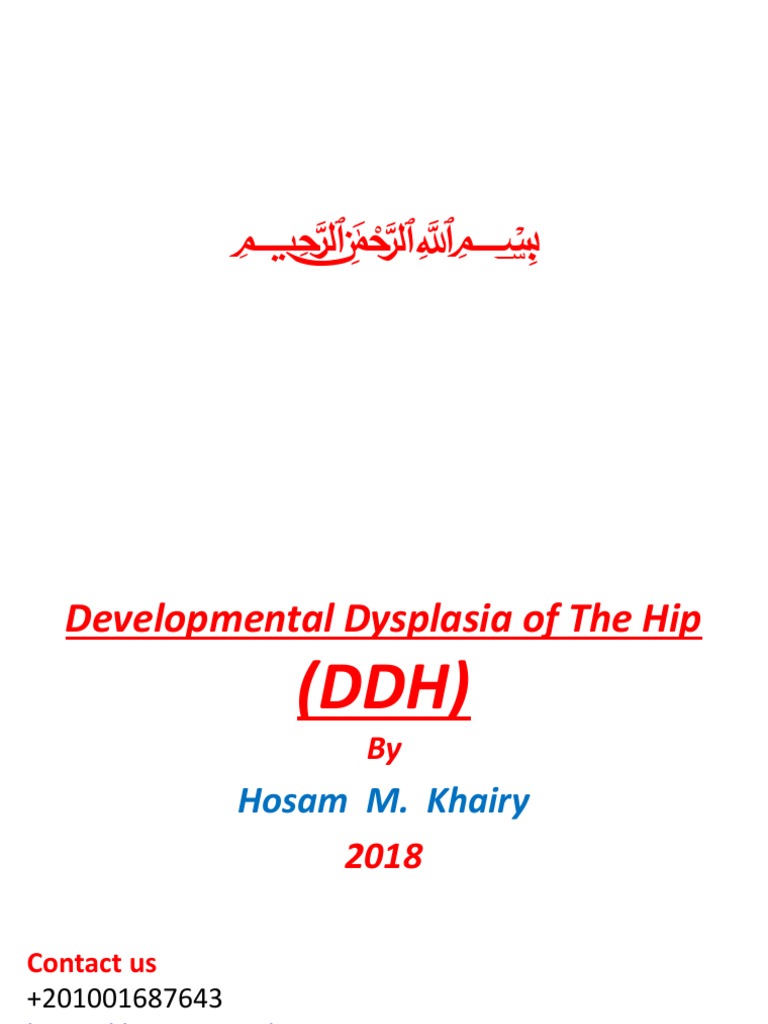 DDH Lecture PDF | PDF | Hip | Musculoskeletal System