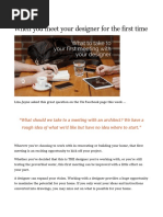 Interior Design Client Questionnaire Template | PDF | Interior Design ...
