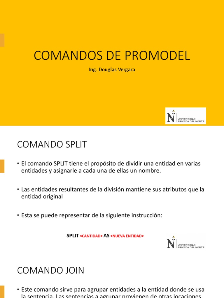Comandos Esenciales de ProModel | PDF | Informática
