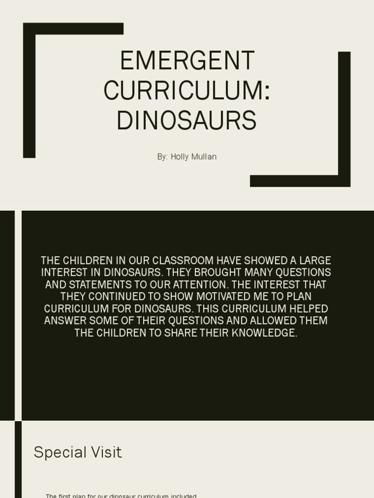 Emergent Curriculum Project | PDF | Cognition | Cognitive Science