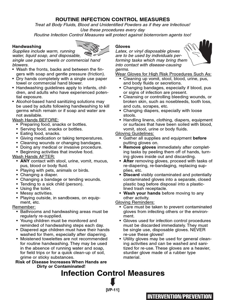 Infection Control | PDF | Bleach | Hand Washing