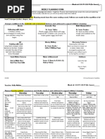 Activity Plan For Step Up To Quality: Monday Tuesday Wednesday Thursday ...