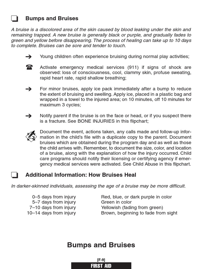 Bump Bruises | PDF | Medical Specialties | Traumatology