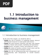 Chapter 1.1 Introduction To Business Management. (Notes) | PDF ...
