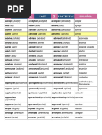 Lista de Verbos en Ingles para Practicar | PDF | Verbo | Microsoft Excel