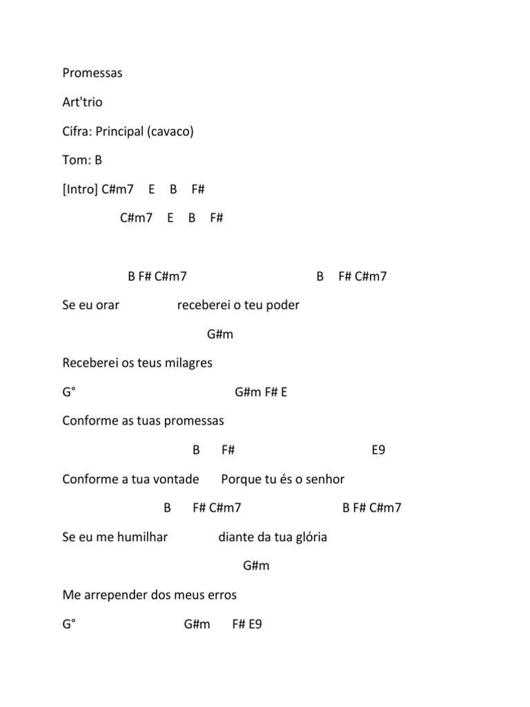 Promessas - Art Trio | PDF | Comportamento e experiência religiosa | Oração