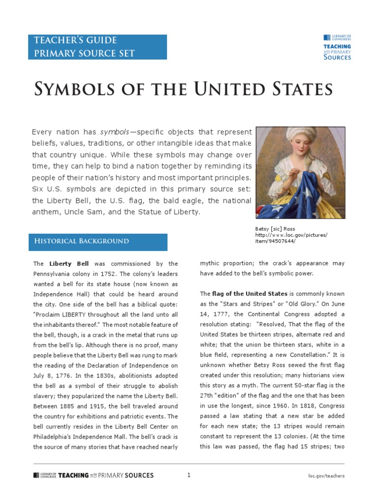 Simbolos de Los Estados Unidos | PDF | The Star Spangled Banner | Flag ...